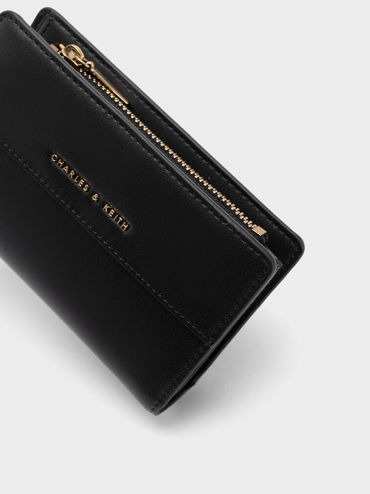 Black Dompet Top-Zip Short - CHARLES & KEITH ID
