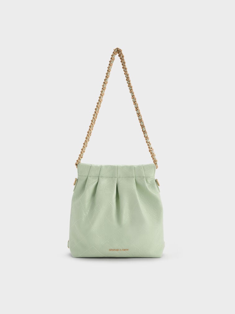 Mint Green Duo Chain-Handle Two-Way Backpack - Mint Green - Bags ...