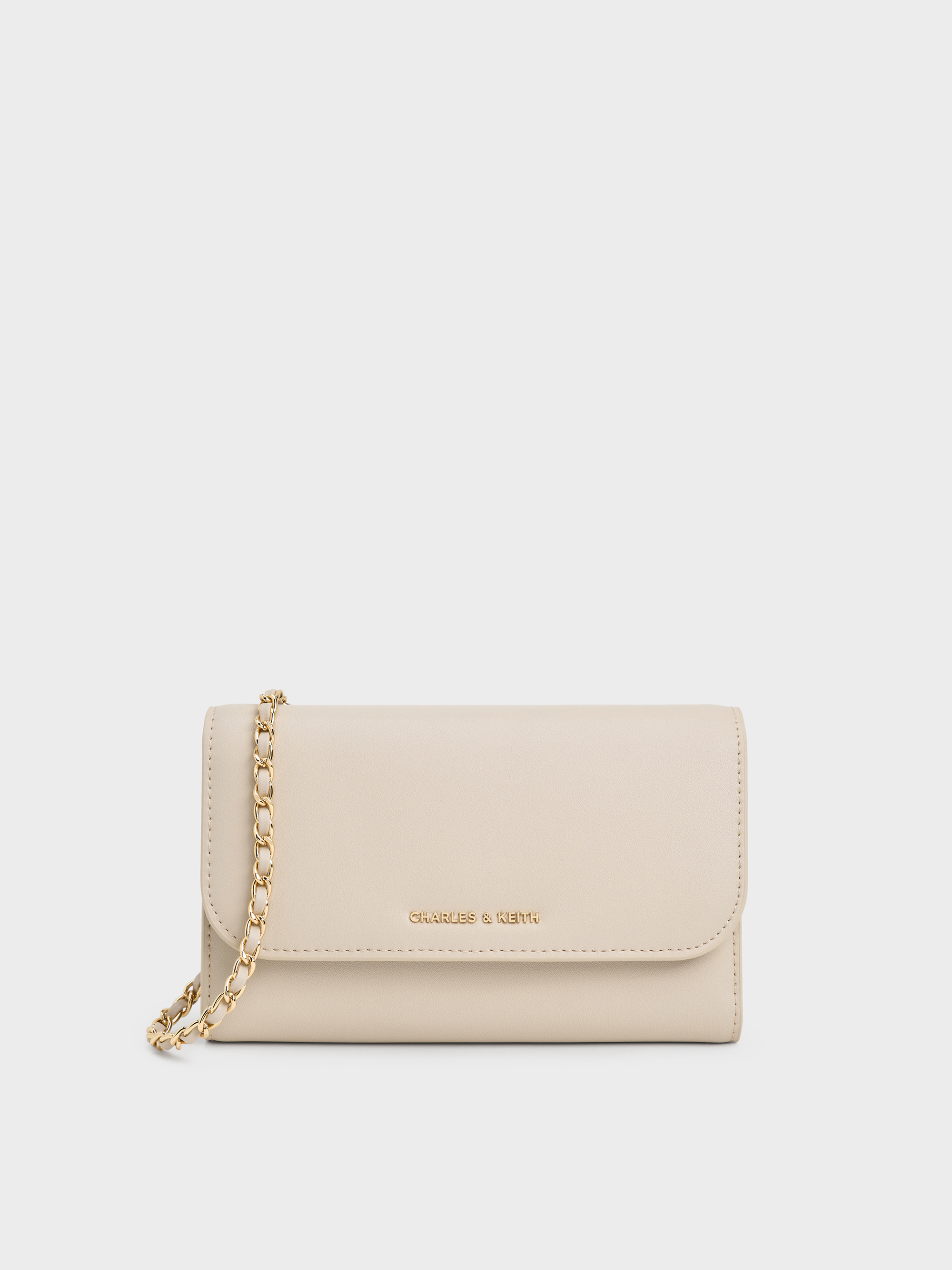 Ivory Dompet Panjang Magnetic Front Flap - CHARLES & KEITH ID
