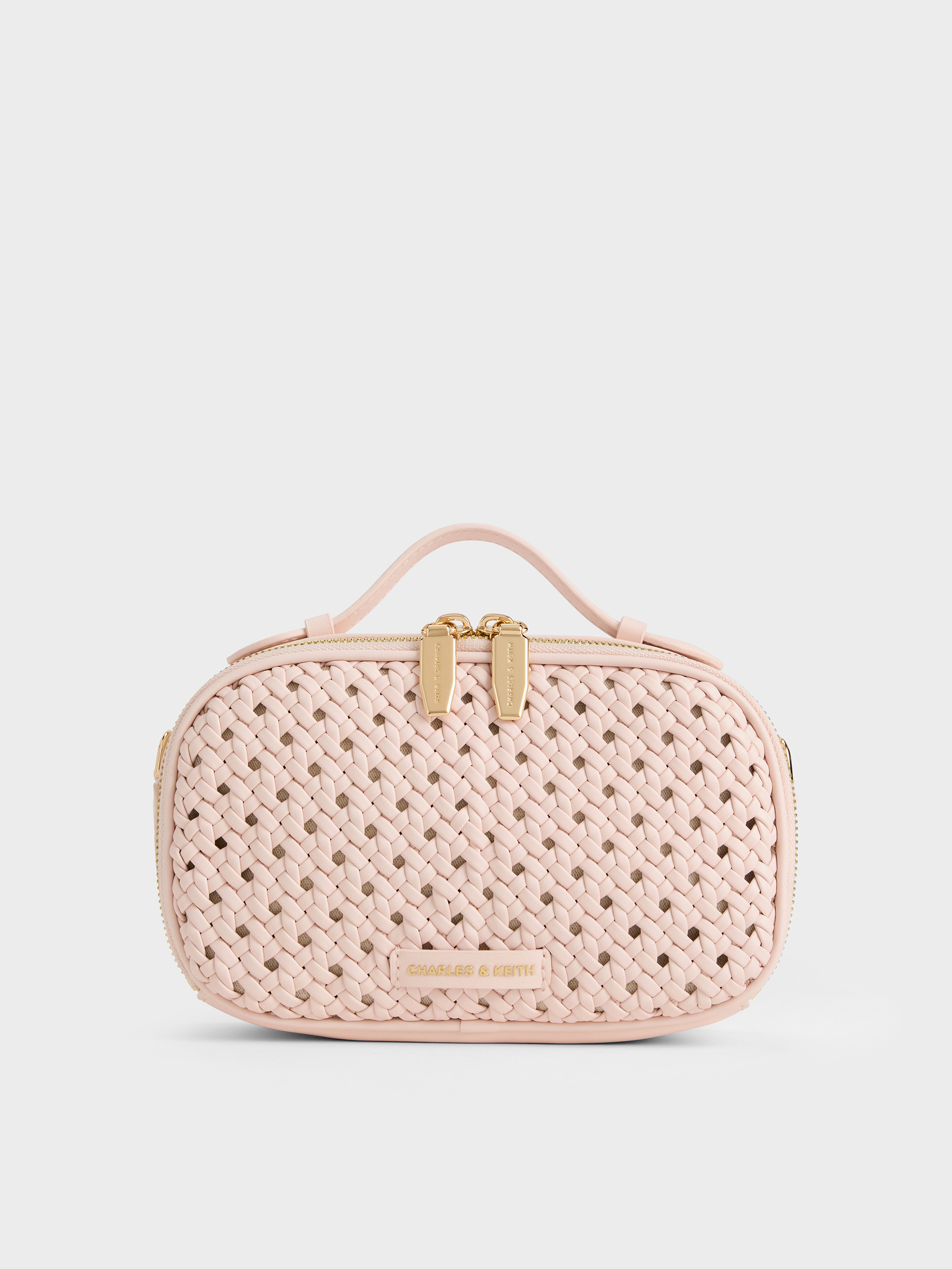 Tas Selempang Woven Azure - Soft Pink - CHARLES & KEITH ID