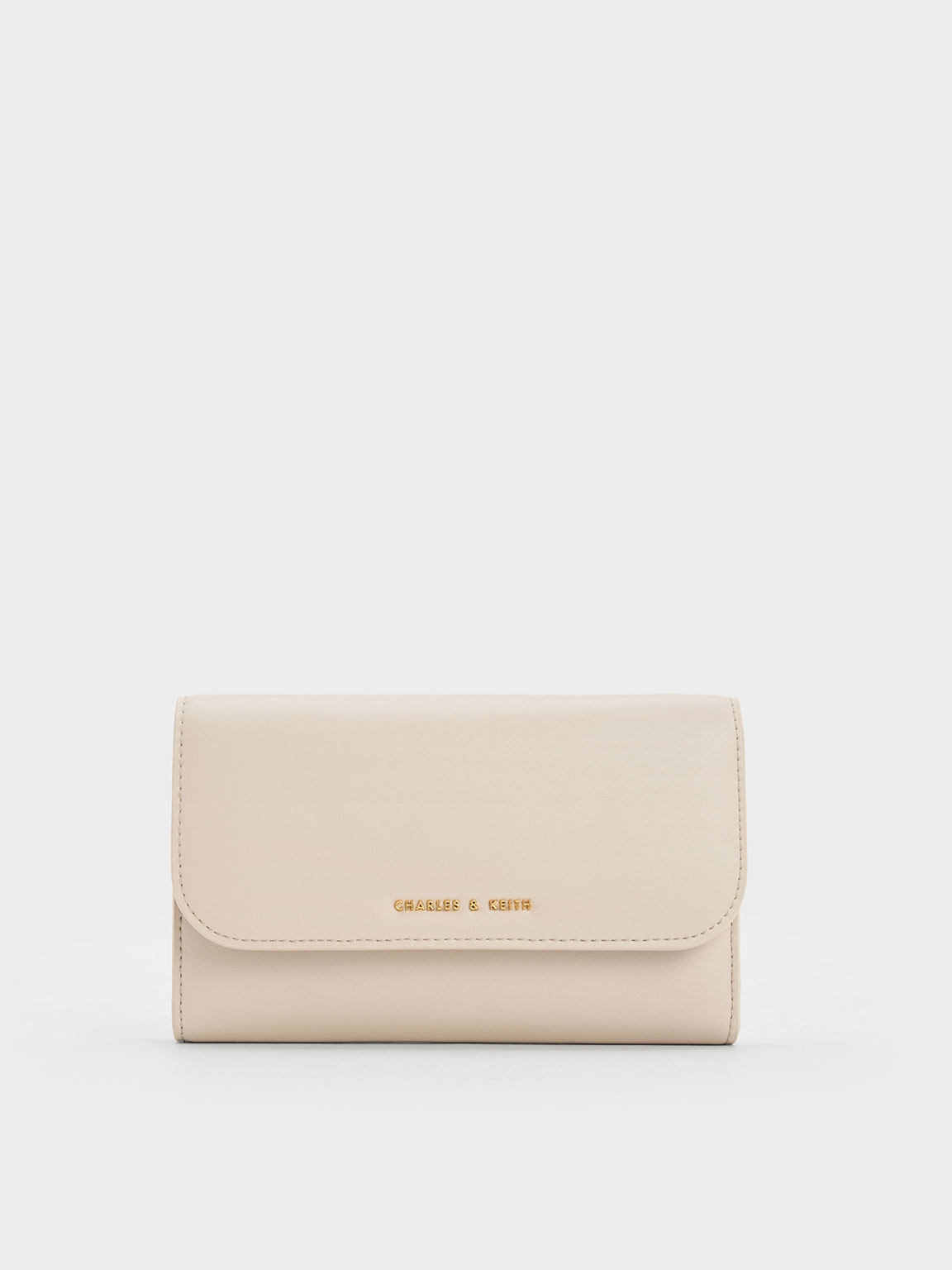 Ivory Dompet Panjang Magnetic Front Flap - CHARLES & KEITH ID