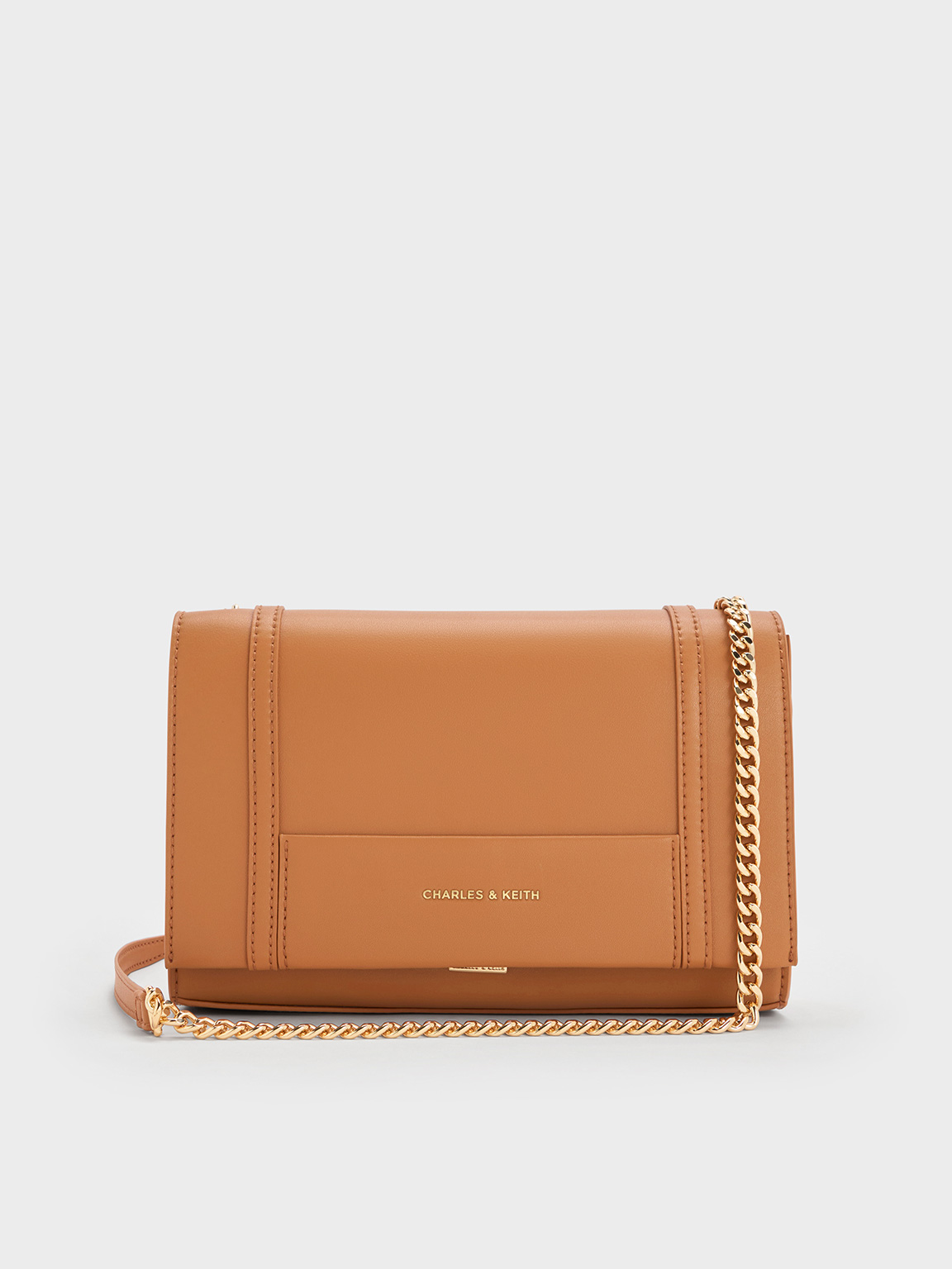 Tas Bahu Chain-Strap Shalia - Russet Brown - CHARLES & KEITH ID